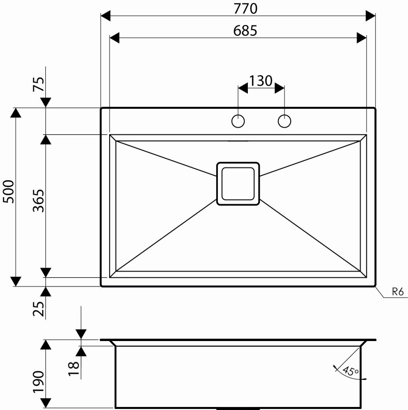 Luisina | Glamour Inox lisse